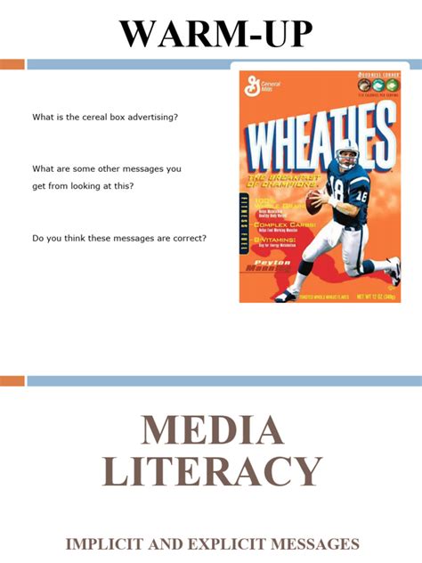 Ii Implicit And Explicit Messages Power Point Pdf Advertising Human Communication