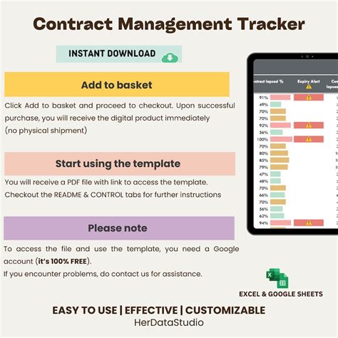 The Contract Management Tracker Report Manage Your Contracts Efficiently In One Place Etsy