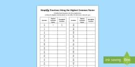 Simplifying Fractions How To Simplify Improper Fractions