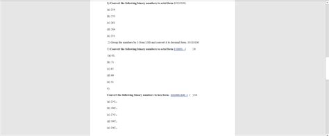 Solved 1 Convert The Following Binary Numbers To Octal Form Chegg