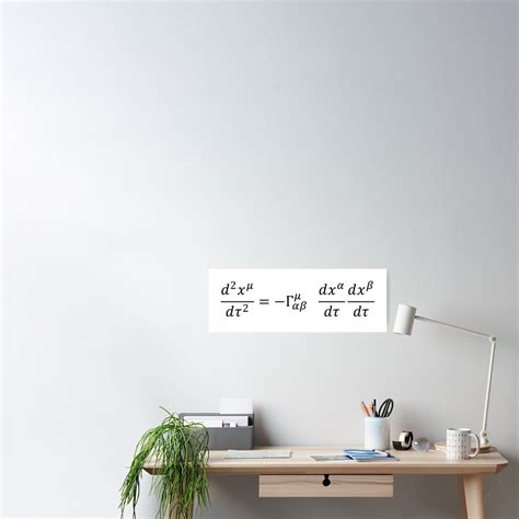 Geodesic Equation Differential Geometry And Structure Of Spacetime Poster For Sale By