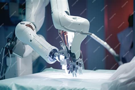 Premium Ai Image Robot Performing On Patient With The Incision Clearly Visible Created With