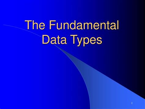 ppt the fundamental data types powerpoint presentation free download