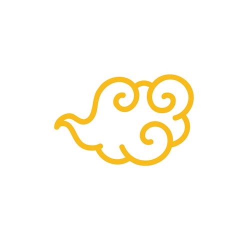 Golden Cloud Pattern Chinese Clouds For Chinese New Year Decorations