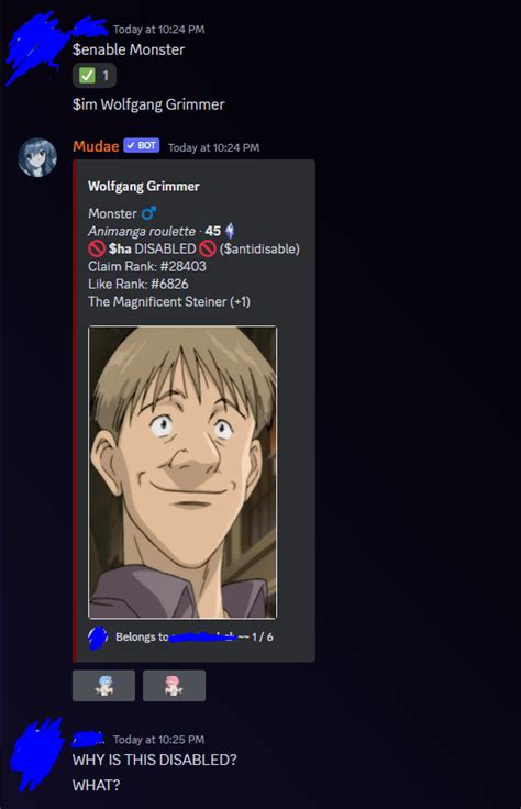 Characters Are Randomly Disabled Rmudae