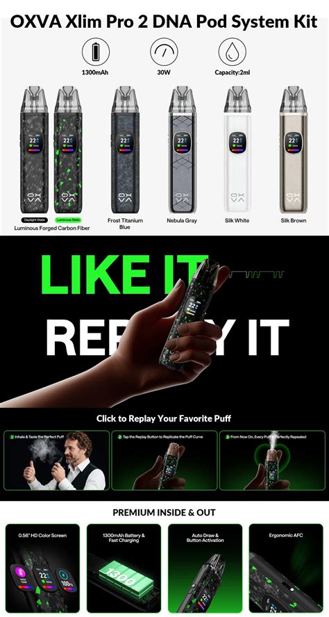 Oxva Xlim Pro Dna Pod Kit W For Sale Vapesourcing