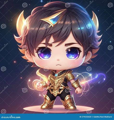 Chibi Delights A Tiny Hyperrealistic Anime Adventure Stock