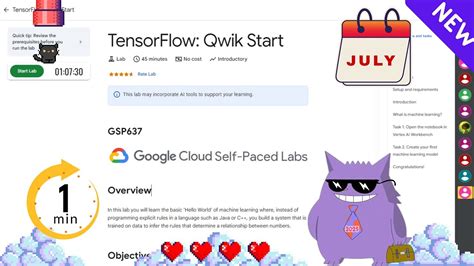 Tensorflow Qwik Start 2025 Gsp637 Qwiklabs Solution Youtube