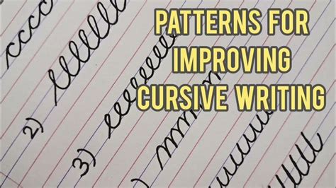 Pre Cursive Writing Patterns For Beginners To Improve Handwriting
