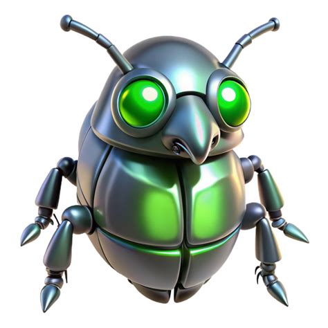 Metallic Bug Robot 3d Render A Futuristic Bug Crafted As A Robotic Design Navigating The