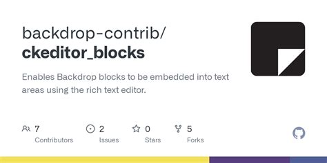 github backdrop contrib ckeditor blocks