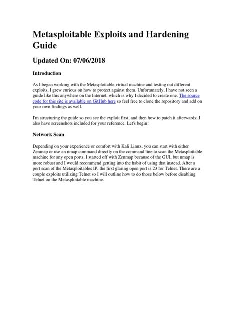 Metasploitable Exploits And Hardening Guide Pdf File Transfer