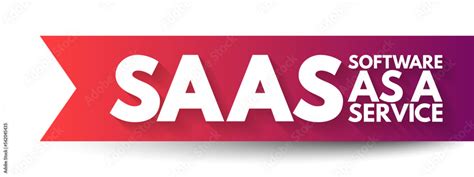 SAAS Software As A Service Is A Software Licensing And Delivery Model Acronym Text Concept