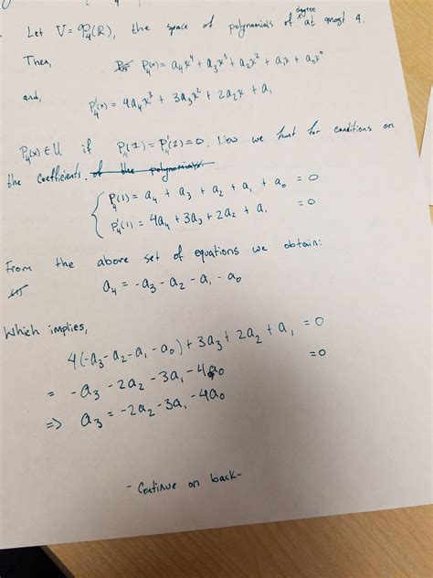 linear algebra finding a basis and dimension of a subspace