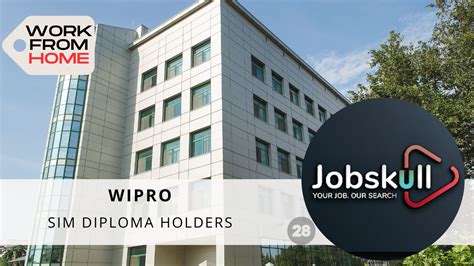 Wipro Jobs For Freshers 2023 SIM Diploma Holders
