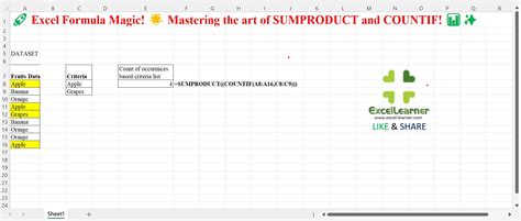 Excellearner 🚀 Excel Formula Magic 🌟 Mastering The Art