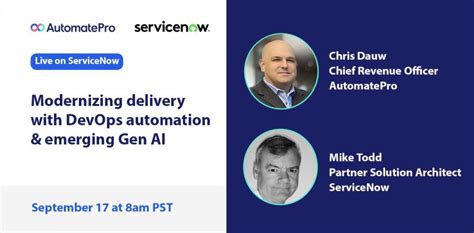 Live On Servicenow Devops And Gen Ai Automatepro Posted On The Topic Linkedin