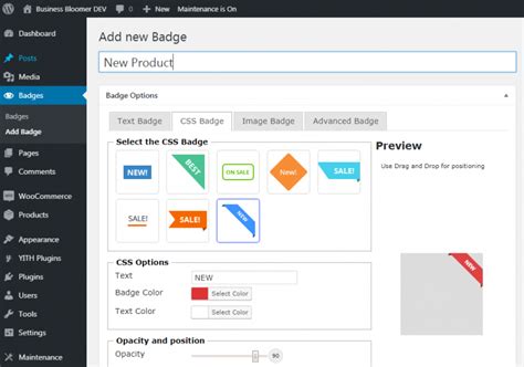 Woocommerce How To Display Custom Product Badges Eg Off New Free
