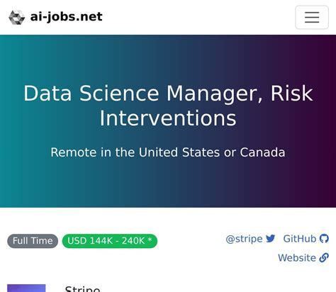 Hiring Data Science Manager Risk Interventions Remote Raimljobs