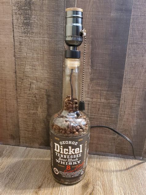 George Dickle 750ml Pull Chain Bottle Lamp Etsy