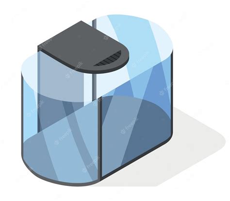 Premium Vector Isometric Aquarium In Modern Minimalistic Style