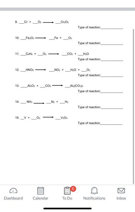 Solved Combustion Synthesis And Decomposition Reactions