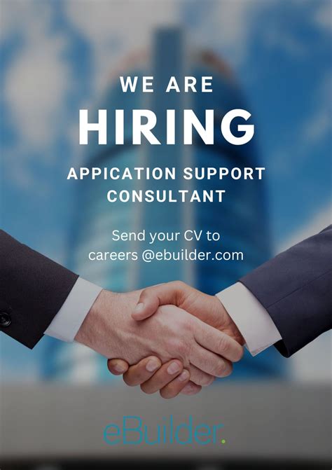 Ebuilder On Linkedin Vacancy Applicationsupport Consultants Joinourteam
