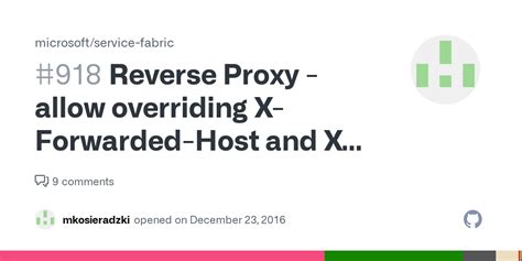 Reverse Proxy Allow Overriding X Forwarded Host And X Forwarded Proto Header · Issue 918