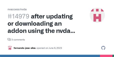 After Updating Or Downloading An Addon Using The Nvda Addon Store