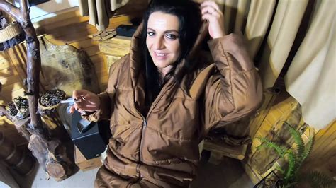 Milfycalla Smoking And A Lot Of Cum On My New Light Brown Long Jacket