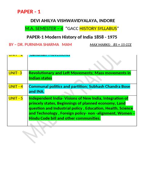 Paper 1 Syllabus Pdf