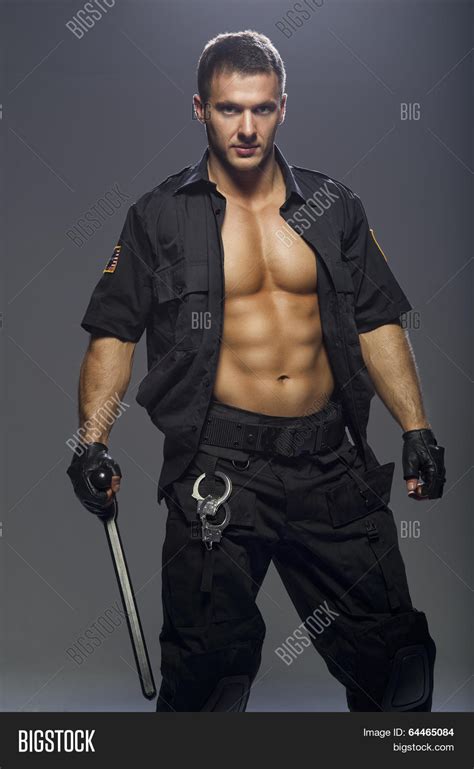 Attractive Male Police Officer