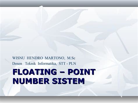 floating point ppt