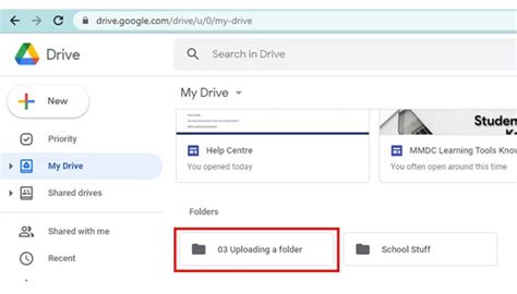 uploading folders mmdc