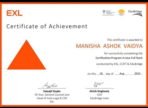 Manisha Vaidya On Linkedin Javafullstack Javafullstack Edubridge