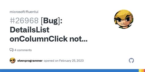 Bug Detailslist Oncolumnclick Not Getting Updated State · Issue 26968 · Microsoftfluentui