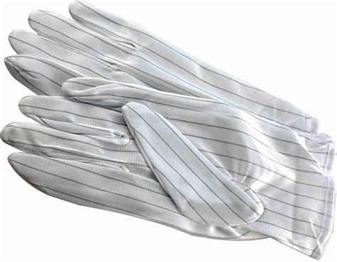 Powerclean White Cleanroom Esd Anti Static Lint Free Gloves