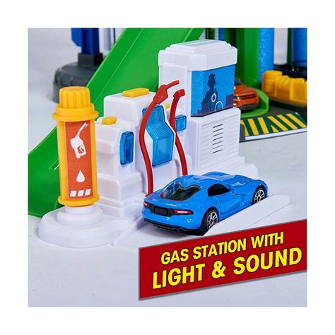 Dickie Toys Majorette Super City Garage Playset With 6 Die Cast Cars