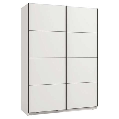 БЯЛ ДВУКРИЛ ГАРДЕРОБ ГАРД С ПЛЪЗГАЩИ ВРАТИ 145 61 217 СМ 77220010021】 ТОП Цена — Mömax