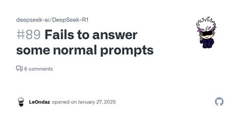 Fails To Answer Some Normal Prompts · Issue 89 · Deepseek Aideepseek