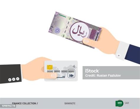 5 사우디 아라비아 리얄과 신용 카드를 대신 주는 손 평면 스타일 벡터 일러스트입니다 비즈니스 금융 개념입니다 5에 대한 스톡 벡터 아트 및 기타 이미지 Istock