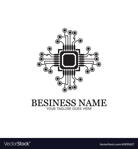 Cpu Processor Line Icon For Websites And Mobile Vector Image