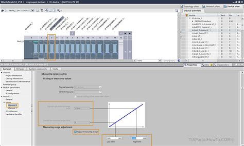 Tia Portal Measuring Range Adjustment Unipolar