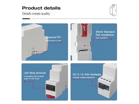 Gl Dr 010wl Din Rail Wled Controller For Led Strip Systems