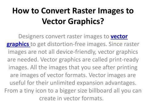 ppt how to convert raster images to vector graphics powerpoint