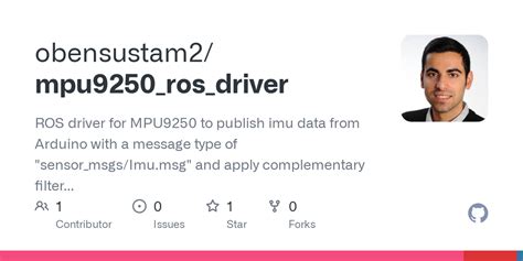 mpu9250 ros driver launch arduino launch at master · obensustam2 mpu9250 ros driver · github
