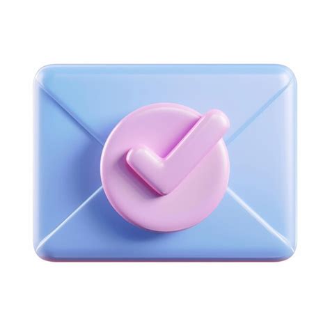 Premium Photo 3d Realistic Modern Illustration Of A Check Mark On A Document And Postal