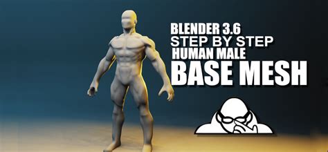 Human Male Base Mesh Tutorial How To Step By Step Blender 3 6 Blendernation