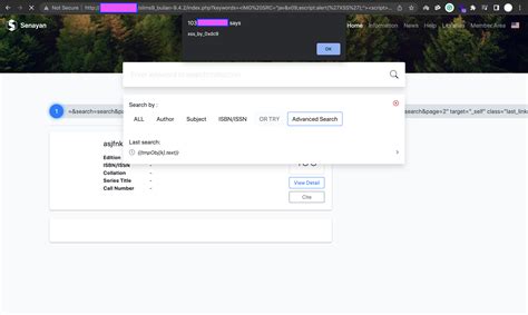 Xss In Search Bar · Issue 156 · Slimsslims9bulian · Github