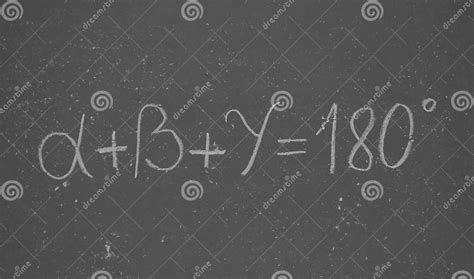The Sum Of The Interior Angles In Each Triangle Is 180 Degrees Stock Image Image Of Icon
